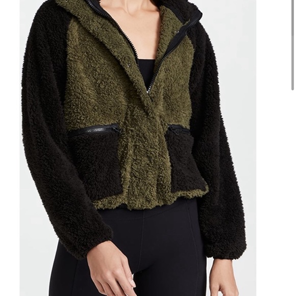 REVOLVE | Jackets & Coats | New Revolve X Plush Green Army Sherpa ...